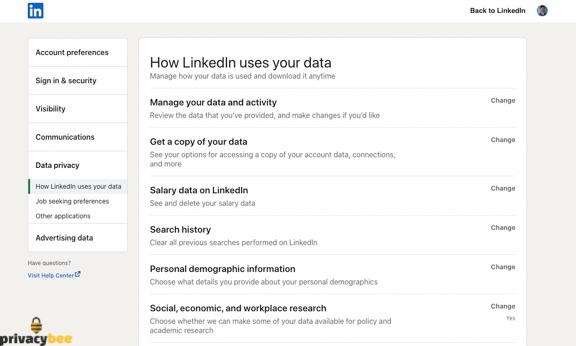 How to delete your LinkedIn Account | Privacy Bee